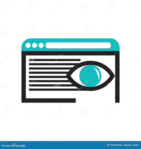 Data Viewer Vector Icon On White Background Flat Vector Data Viewer Icon Symbol Sign From