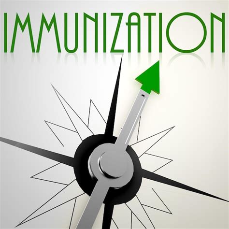 Premium Photo Immunization On Green Compass