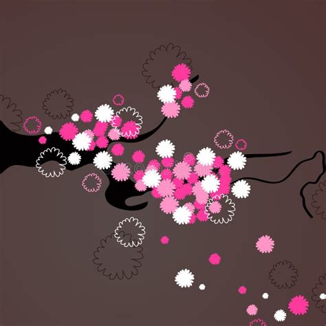 Cute Cherry Tree Stock Vector Illustration Of Artistic 23112383