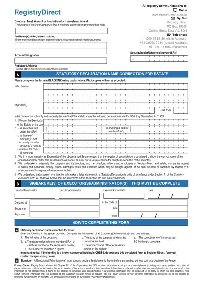 Statutory Declaration Forms Nsw Page Free To Edit Download Print CocoDoc