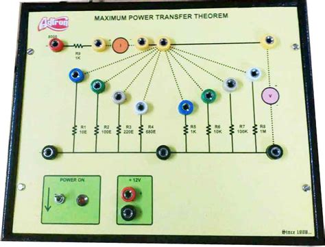 maximum power transfer theorem trainer adtron technologies