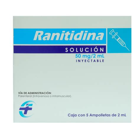 Mp Ranitidina 50mg2ml Amp 2ml C5 Farmapronto