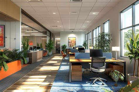 Openconcept Office With Collaborative Workspaces Premium Ai Generated