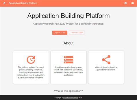 Github Boardwalkabpclient Frontend Of The Application Building Platform Built With React 18