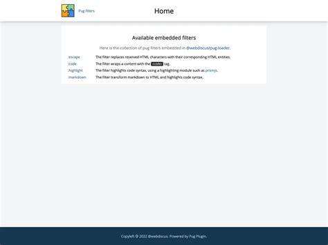 Pug Loader By Webdiscus A Vue Template Built At Lightspeed