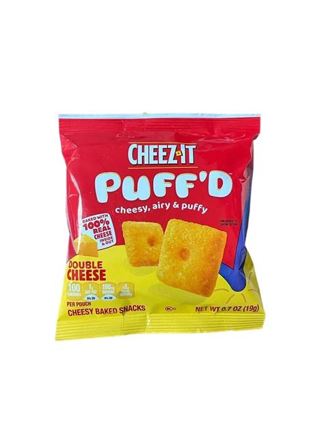 Cheez It Puffd Double Cheese Cheesy Baked Snacks 19g The Lolly Barn