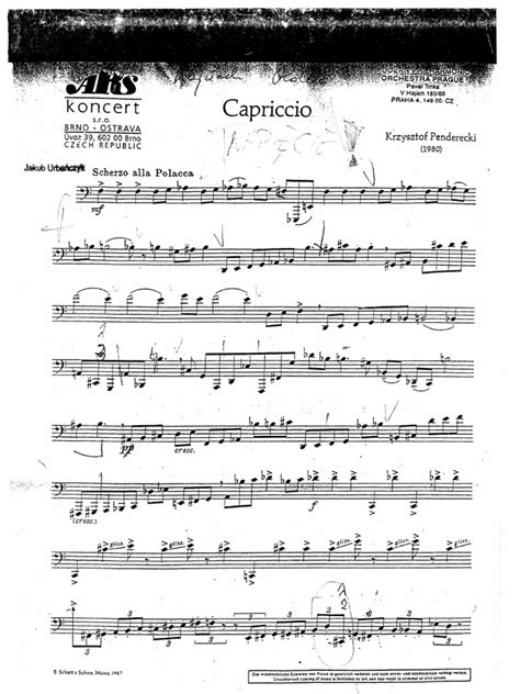 Penderecki Capriccio Pdf