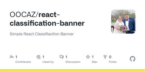Github Oocaz React Classification Banner Simple React Classifiaction Banner