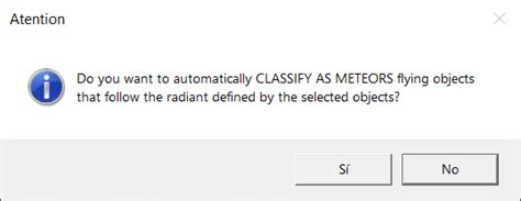 Automatic Classification Of Flying Objects According To The Radiant