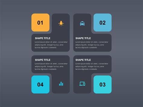 Round Square Number PowerPoint Templates PowerPoint Free