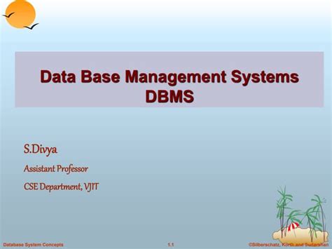 Introduction To Database System Concepts Ppt