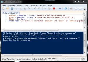 Powershell Benutzereingaben Nt Admins