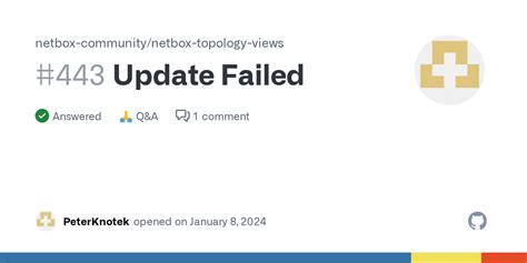 Update Failed · Netbox Community Netbox Topology Views · Discussion 443 · Github