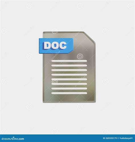 Format File Isolated On White Background 3d Illustration Stock