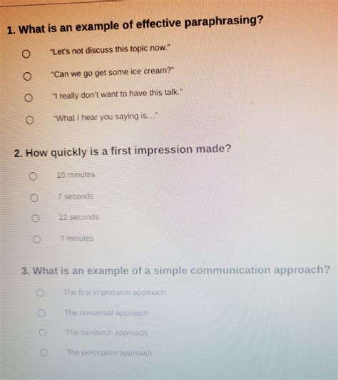 Solved What Is An Example Of Effective Paraphrasinglets
