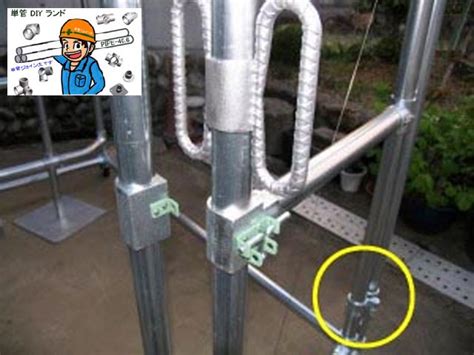 単管パイプ継手 Diy トビラ、蝶番（ヒンジ）、扉錠、扉の垂防止対策編 Diy向け、技術者向けの単管パイプ情報なら単管diyランド