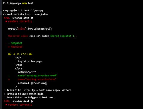Snapshot Testing In React Components With Jest Skptricks