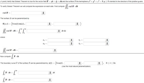 Solved Point Verify That Stokes Theorem Is True For The Chegg Com