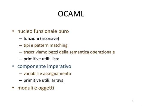 ppt ocaml powerpoint presentation free download id 4077418
