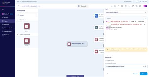 Real Time Streaming Sentiment Analysis With Striim Openai And