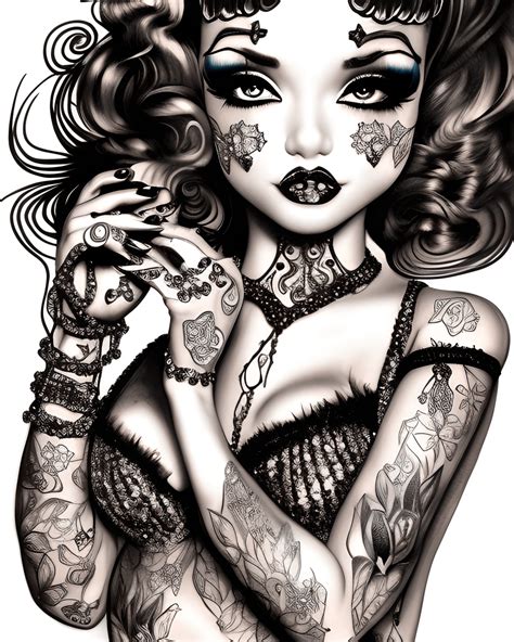 Burlesque Lady Tattoos Tattoo Uploaded By Minerva • Tattoodo
