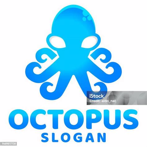현대적인 평면 디자인 간단한 미니멀리스트 귀여운 오징어 문어 로고 아이콘 디자인 템플릿 벡터 레스토랑 제품 레이블 브랜드 카페 배지 엠블럼에 대 한 현대 그림 개념 스타일