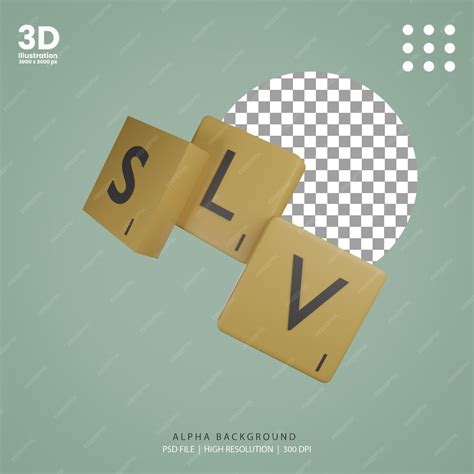 Premium Psd 3d Render Scrabbles Illustration