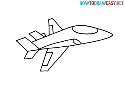 Fighter Jet How To Draw Easy Drawing Tutorial