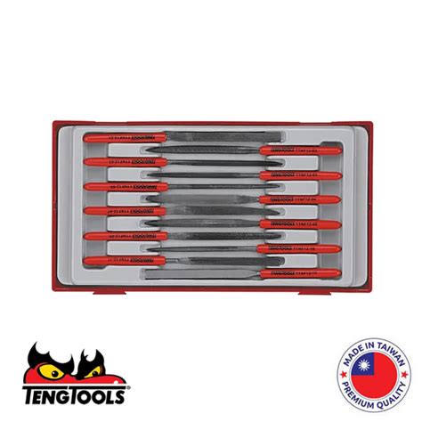 Teng Needle File Set 12 Piece In Tc Tray General Tools