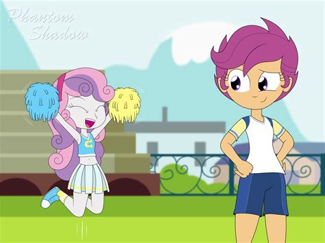 Scootaloo X Sweetie Belle 2160517 Suggestive Artistdtcx97 Apple