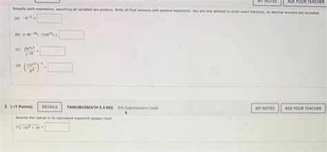 solved simplify each expression assuming all variables are