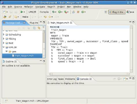 Screenshot Of Uml To B Tool Download Scientific Diagram