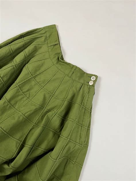 Vintage 1950s Modern Jr Gale And Gale Green Windowpane… Gem