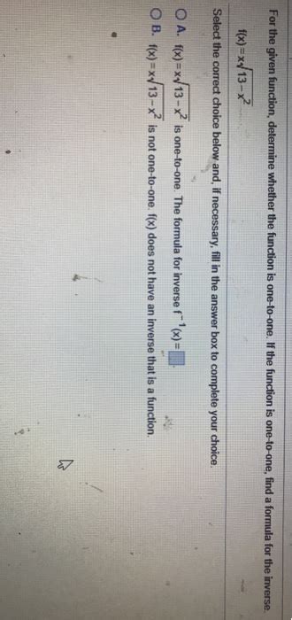 Solved For The Given Function Determine Whether The Chegg Com