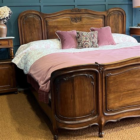 Superking 6 Antique French Walnut Bedstead At 1stdibs