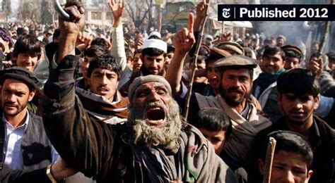 Afghan Protests Over Burning Of Korans Spread For 3rd Day The New