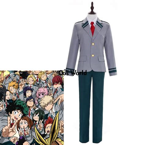 Boku No Hero Academia My Hero Academia All Roles High School Uniform Coat Shirt Pants Outfit