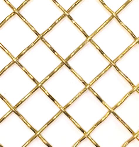 Brass Woven Diamond Mesh On Edward J Darby And Son Inc
