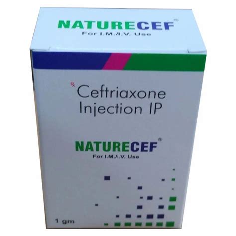 1gm Ceftriaxone Injection Ip At ₹ 58 Box Ceftriaxone Sodium Injection