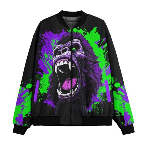 All Over Print Mens Fleece Bomber Jacket Congogulf
