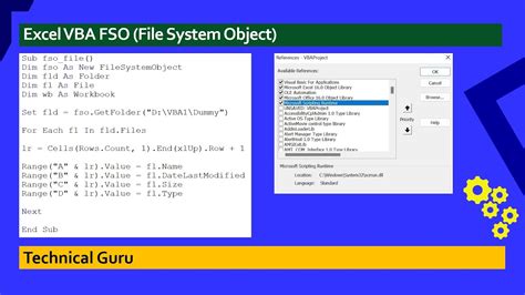 Fso In Excel Vba Youtube
