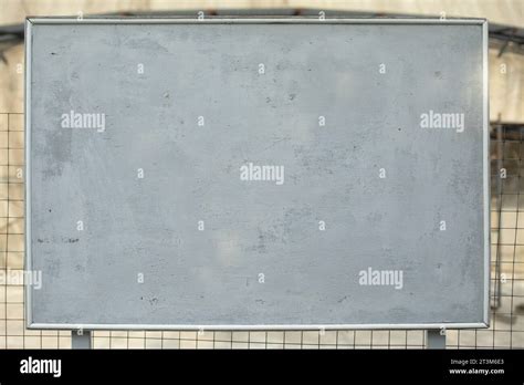 bulletin board is empty grey board place for label gray square stock