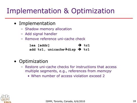ppt efficient memory shadowing for 64 bit architectures powerpoint