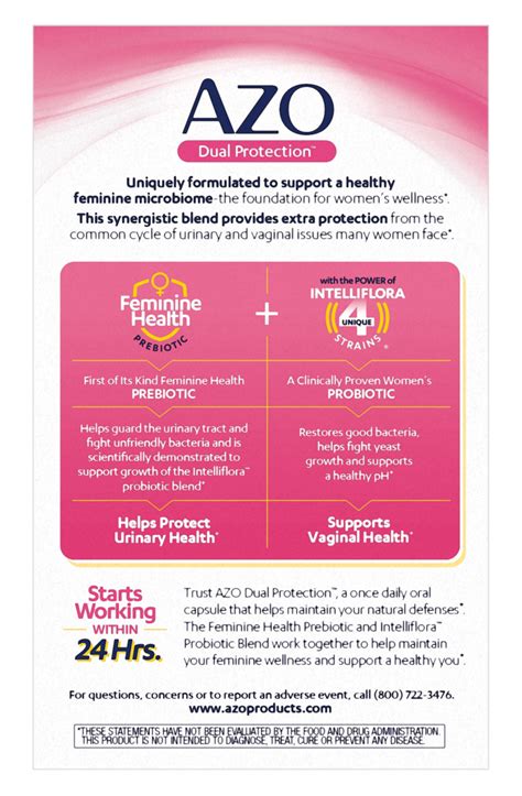 Azo Dual Protection™ Urinary Vaginal Support Azo