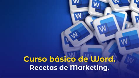 Curso Básico Word De Recetas De Marketing Recetas De Marketing
