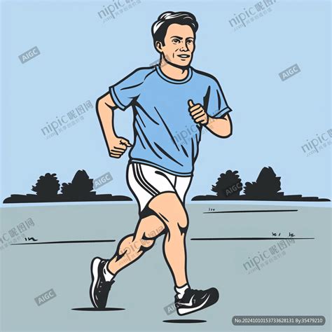 Ai创作图健身晨跑人物插画 扁平插画跑步 跑步人物简笔画 手绘奔跑的少年 卡通跑步男生 绘本运动跑步插画 卡通人物插画奔跑 卡通跑步人物 奔跑