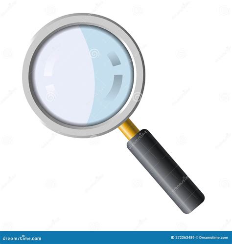 Magnifying Glass Discovery Research Search Analysis Concept Stock Illustration