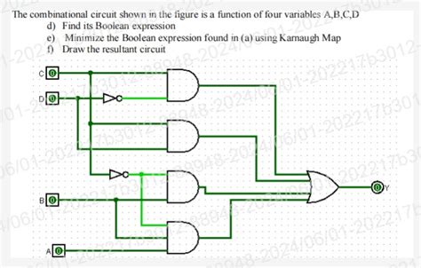 Solved The Combinational Circuit Shown In The Figure Is A