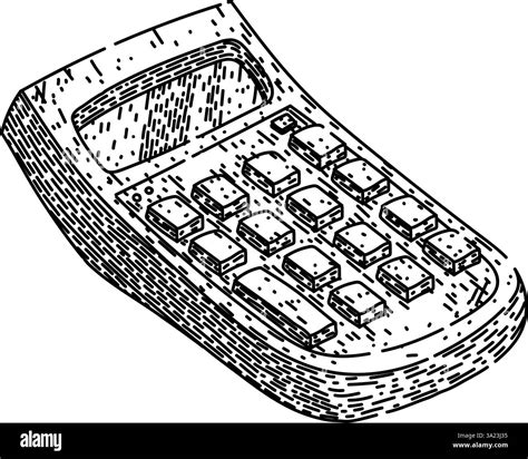 Multiplication Calculator Sketch Hand Drawn Vector Stock Vector Image And Art Alamy