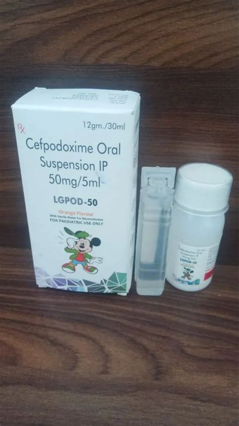 Susspension Antibiotic Cefpodoxime Oral Suspension For Commercial 50 Mg At Rs 24 Bottle In